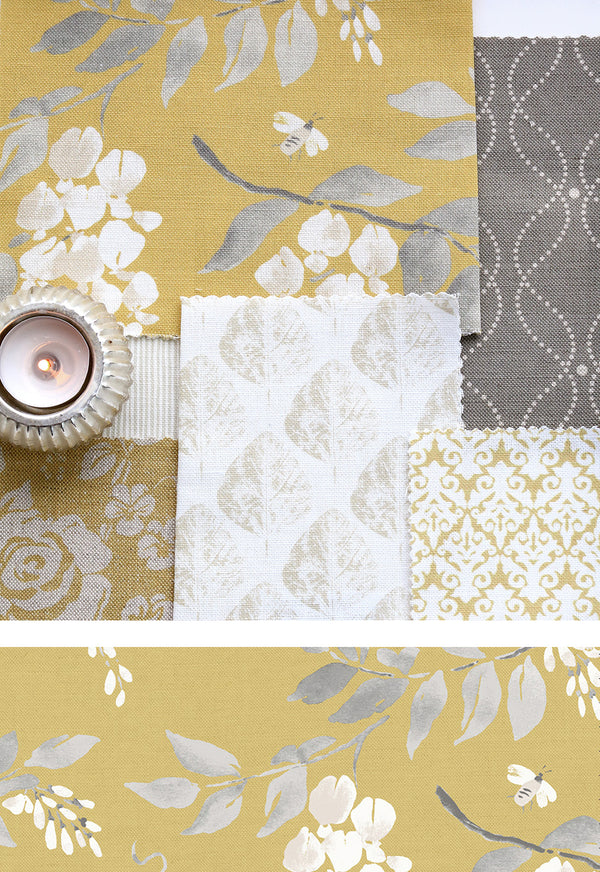 Wisteria Moodboard - Warm Saffron & Slate - Meg Morton