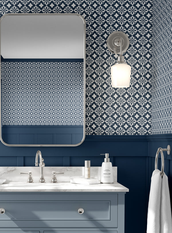 Alanna Wallpaper - Bute Blue - Meg Morton