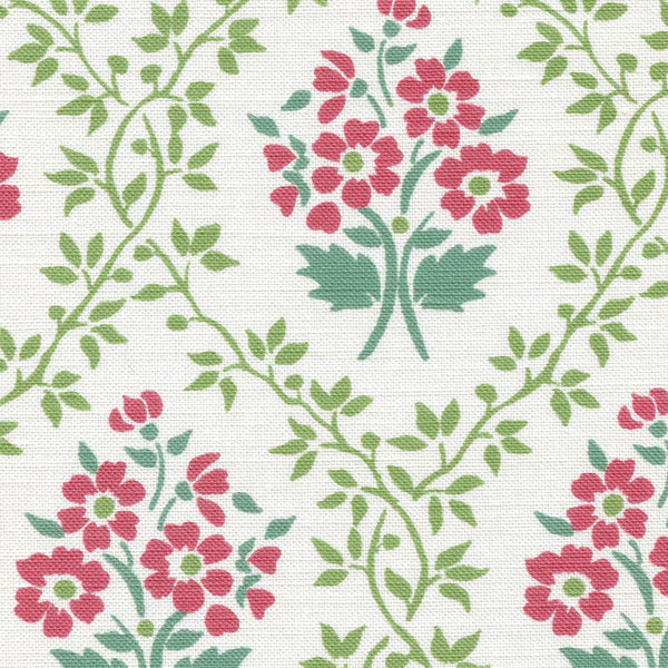 NEW Henrietta Fabric - Petherton Pink, Mill Green & Jay - Meg Morton