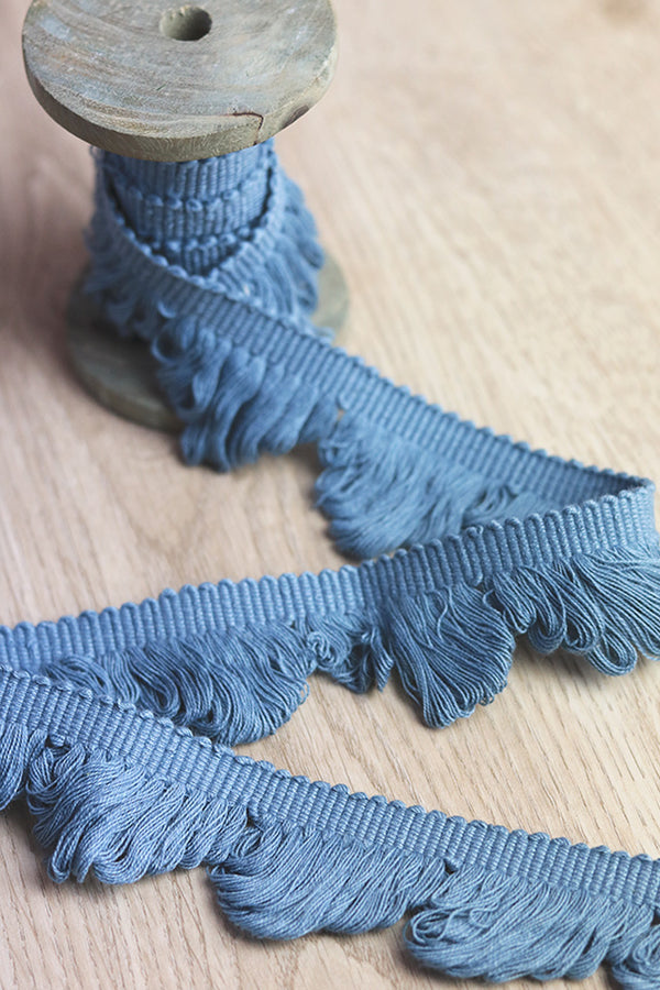 Country Blue Fan Edge Trim - Meg Morton