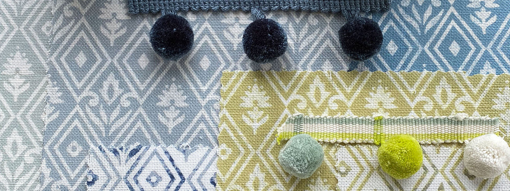 Country Inspired Printed Linen Fabrics & Wallpaper