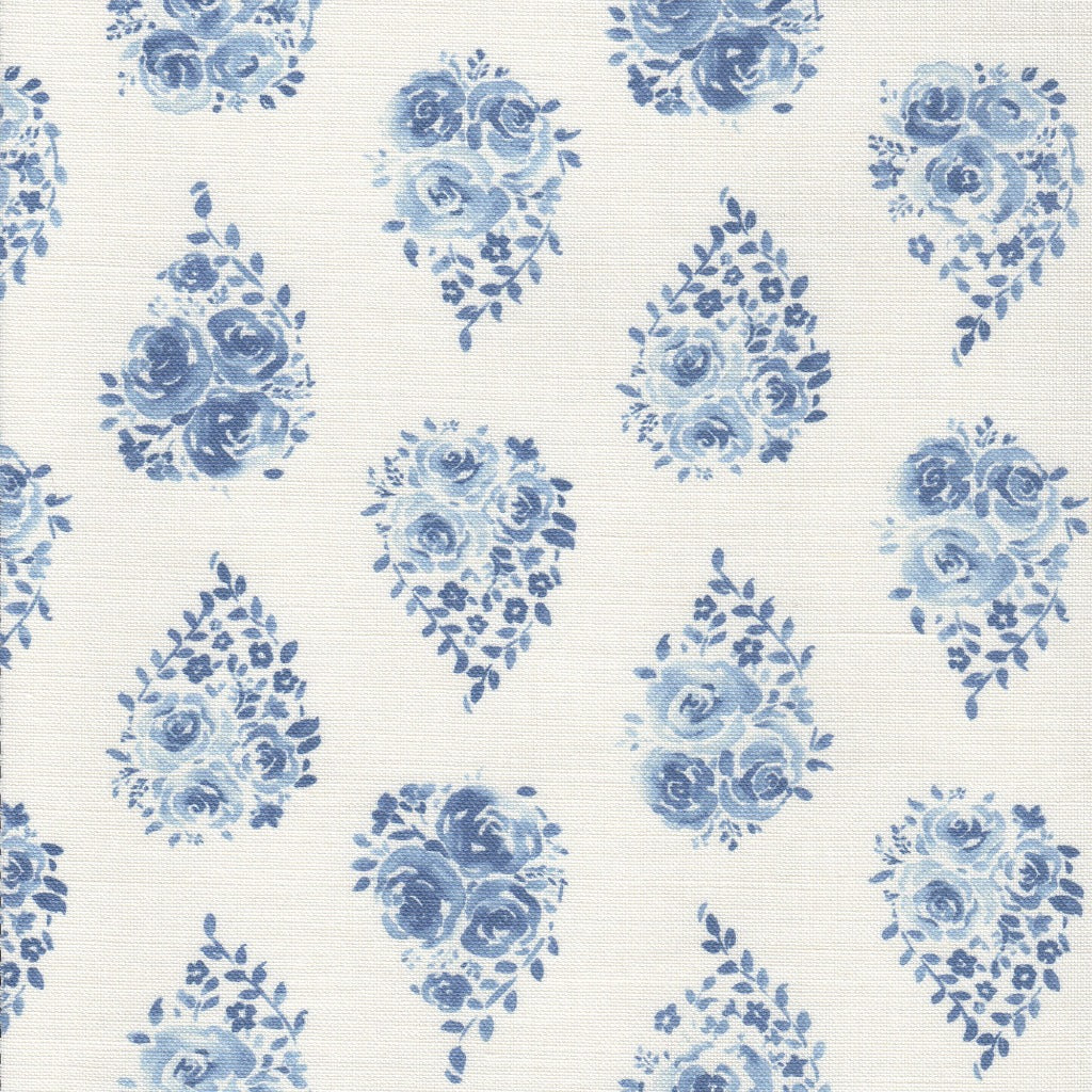 Rose Drop Fabric - Faded Raspberry - Meg Morton