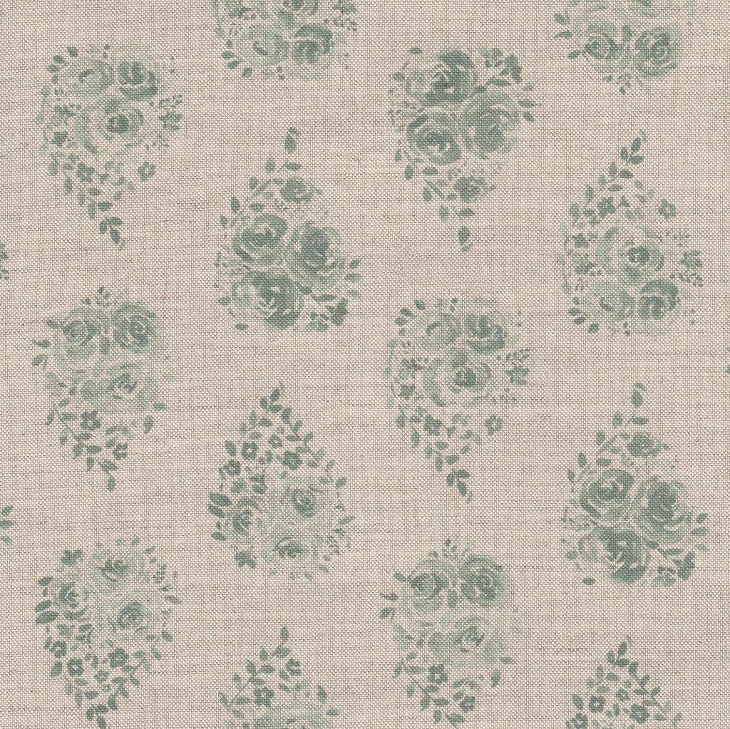Rose Drop Fabric - Faded Raspberry - Meg Morton