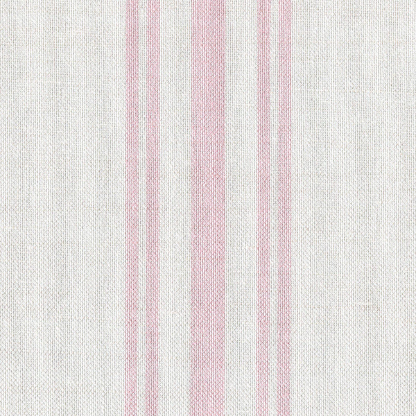 Striped Linen Fabric - Vintage Pink On Mist | Meg Morton
