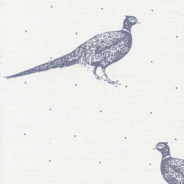 Pheasant Linen Fabric In Flint | Meg Morton