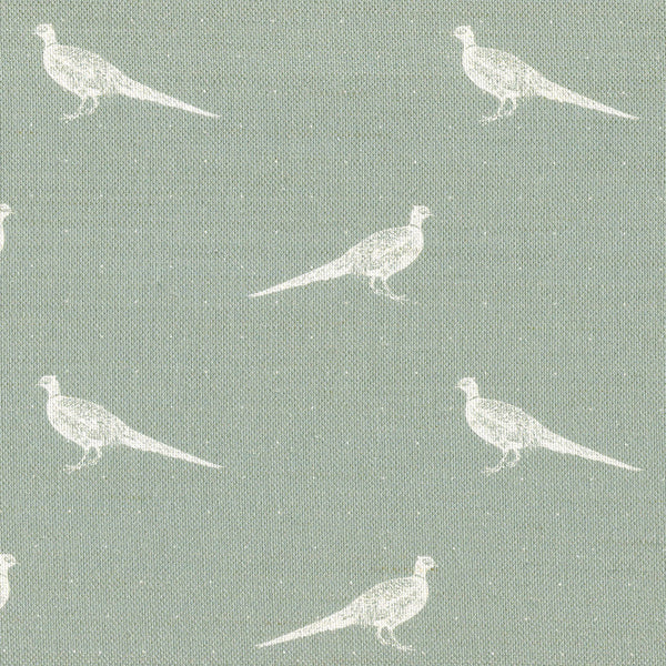 Pheasant Linen Fabric - Lichen | Meg Morton